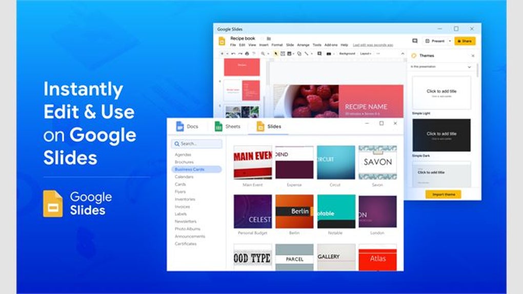 Google Docs Sheets Slides Templates 
