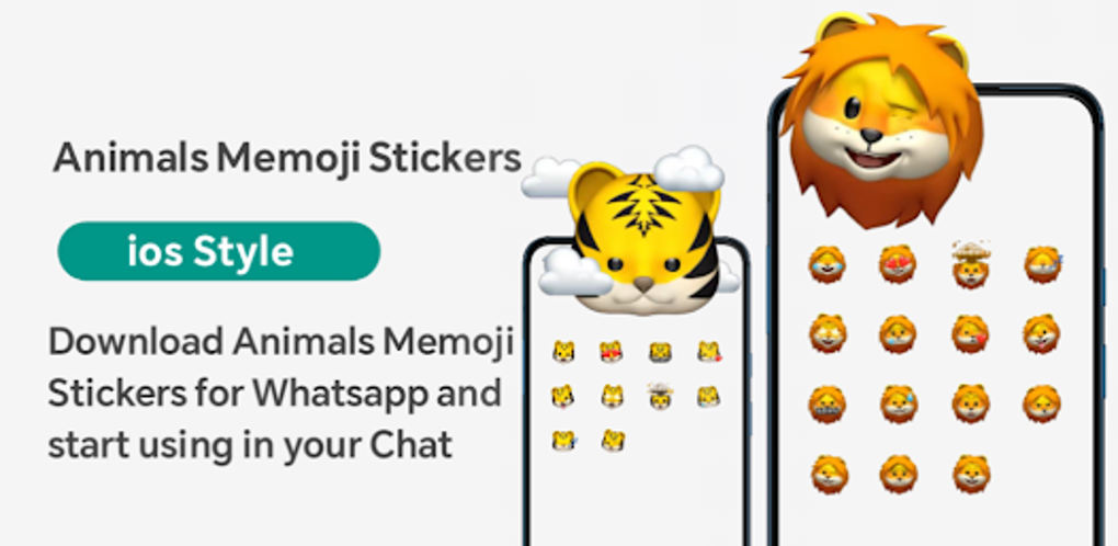 Animal memoji Stickers for Android - Download