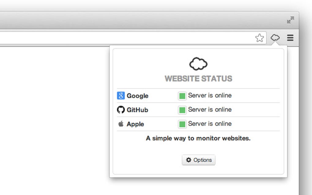 Website Status para Google Chrome - Extensión Descargar