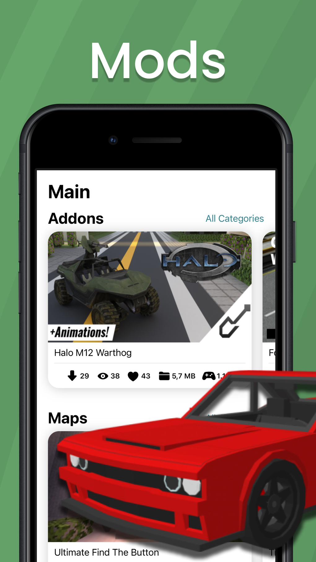 Mods Maps Skins for Minecraft para iPhone - Descargar