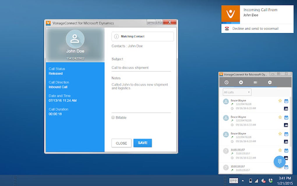VonageConnect for Microsoft Dynamics Google Chrome 용 - 확장 프로그램 다운로드