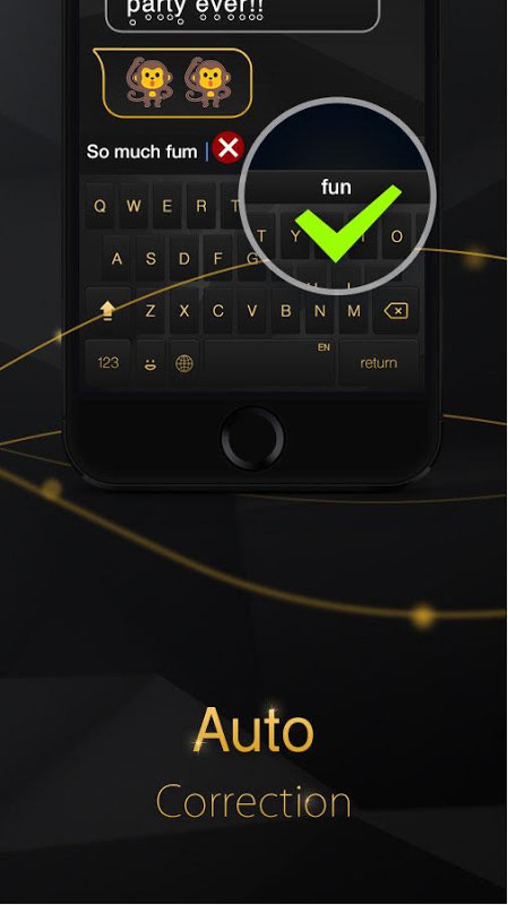 Luxury Black Keyboard Theme APK para Android - Descargar