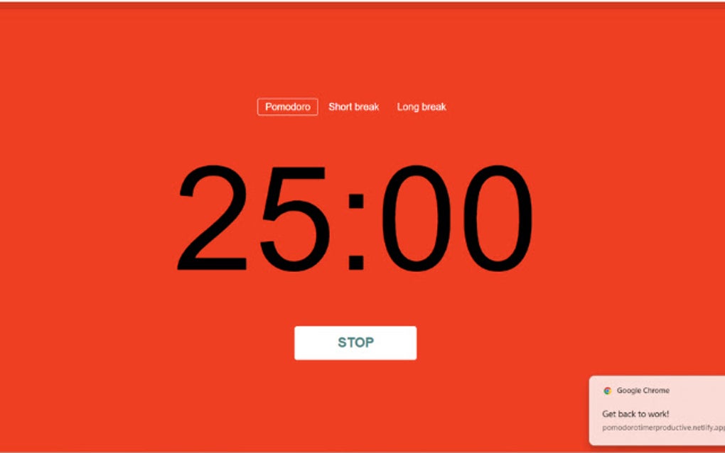 pomodoro timer for Google Chrome - 拡張機能 無料・ダウンロード