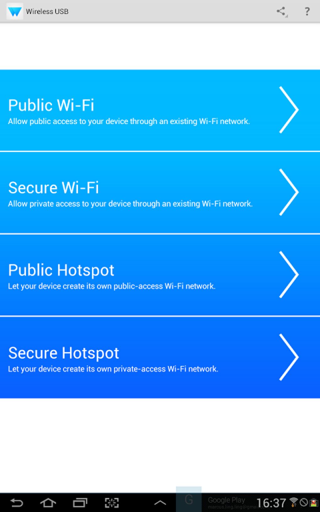 Wireless USB and Tethering APK para Android - Descargar