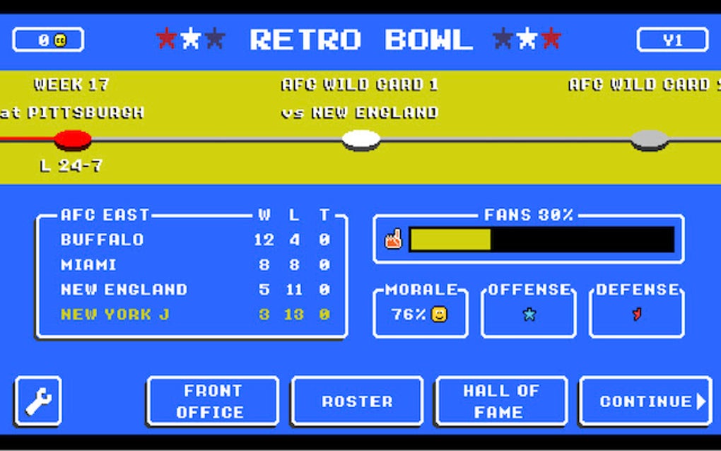 Retro Bowl cho Google Chrome - Tiện ích mở rộng Tải về