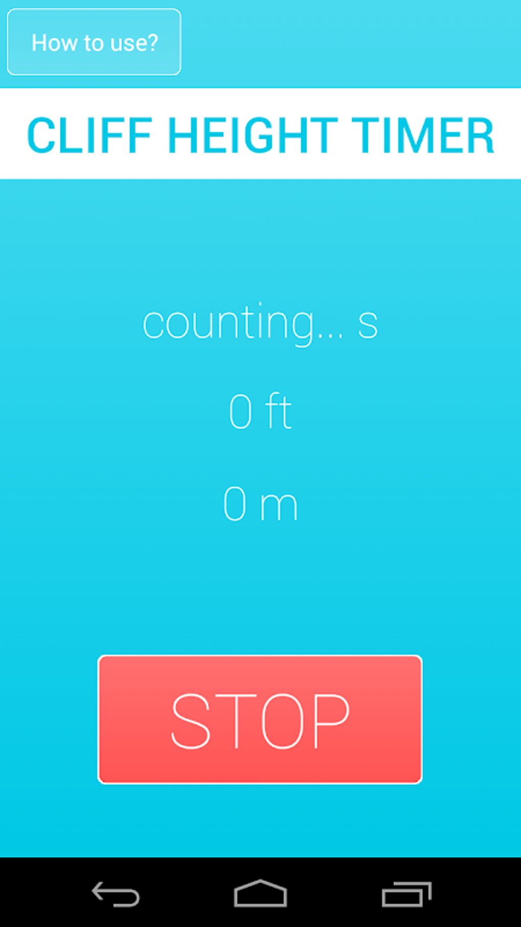 Cliff Height Timer APK for Android - Download