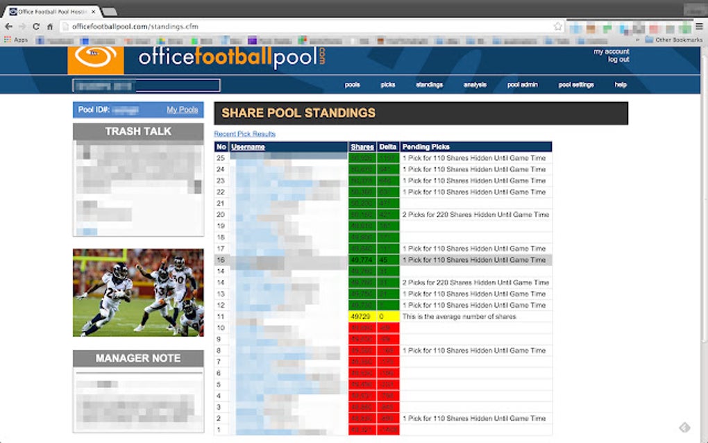 Office Football Pool Enhancer for Google Chrome - Extension Download