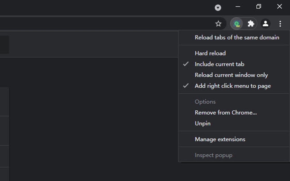 Reload tabs of the same domain for Google Chrome - Extension Download