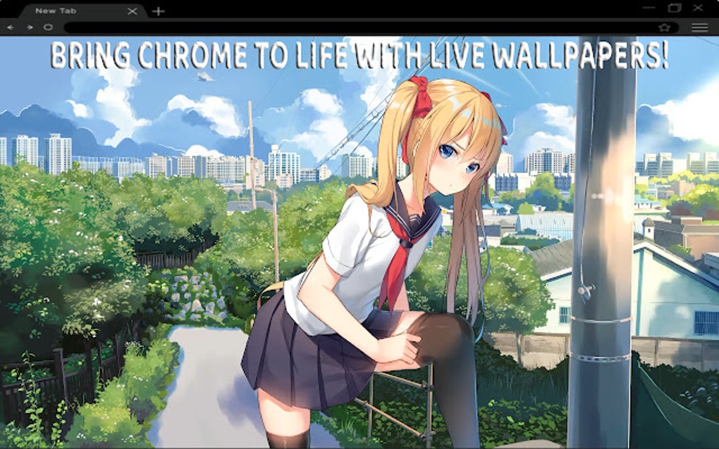 Anime Girl's Sock Live Wallpaper pour Google Chrome - Extension Télécharger
