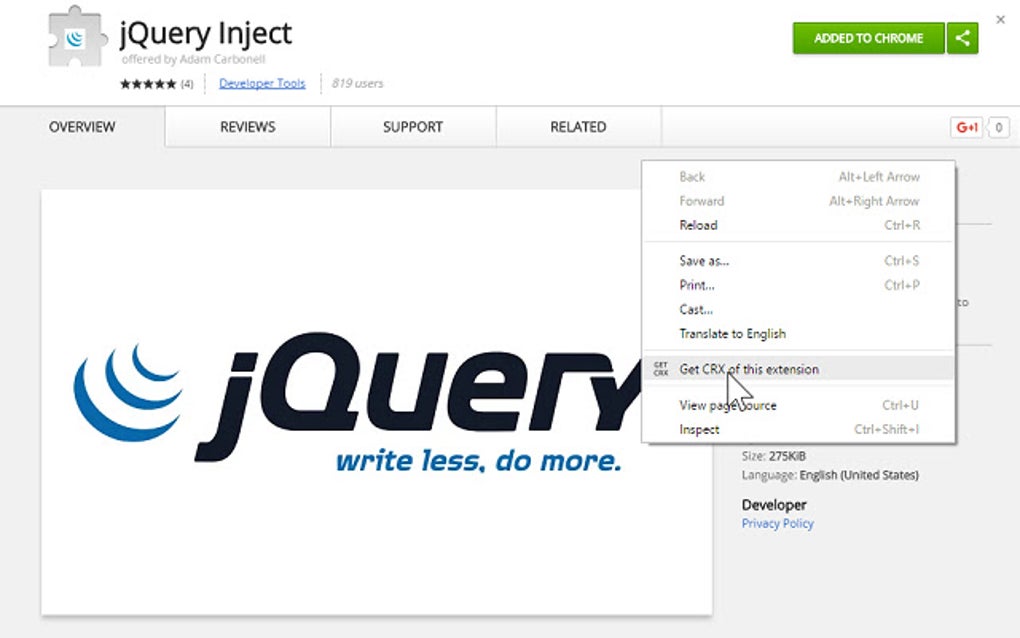 Get CRX Google Chrome 용 - 확장 프로그램 다운로드