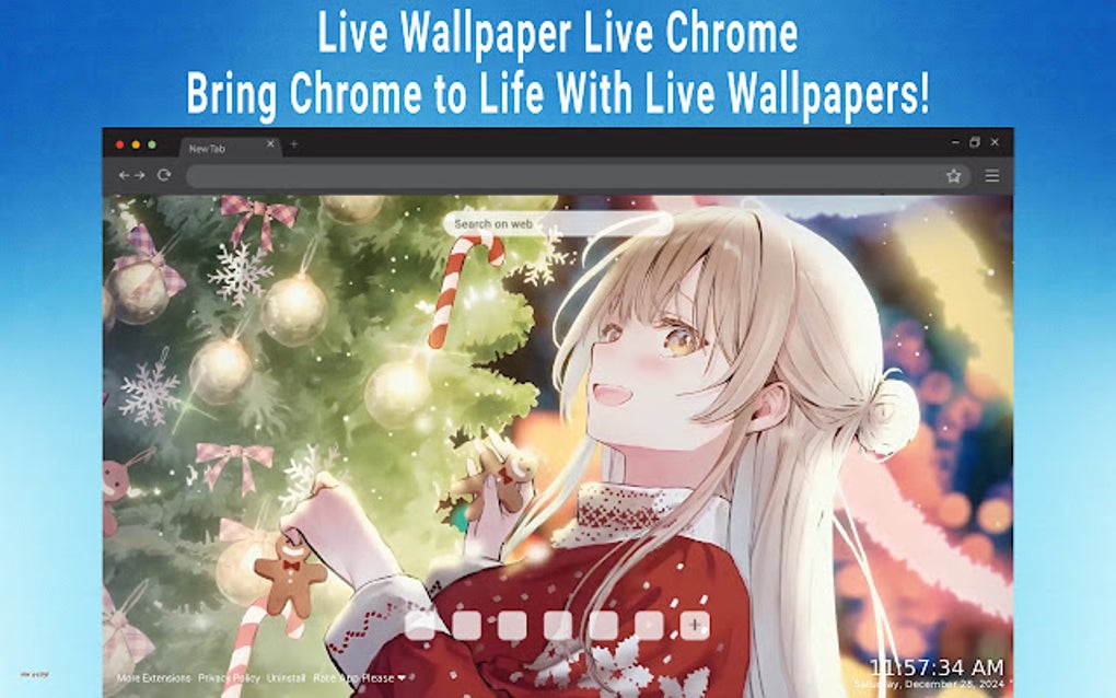 Mahiru Shiina Christmas Eve Live Wallpaper Google Chrome için - Eklenti ...