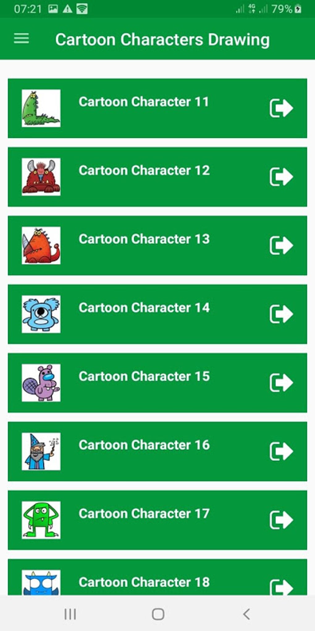 Cartoon Characters Drawing Step By Step Android Cartoon Characters Drawing Step By Step Android
