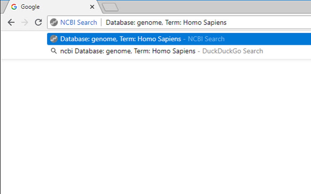 NCBI Search for Google Chrome - Extension Download