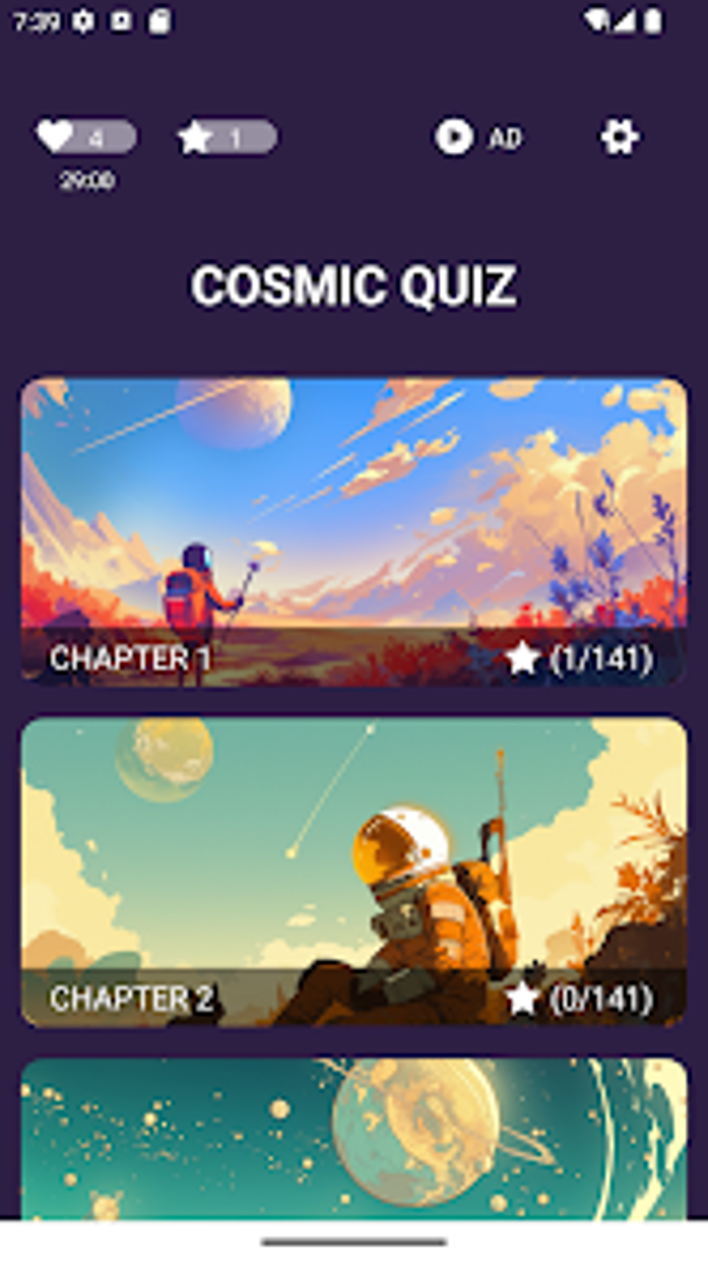 Cosmic Quiz: Space Trivia para Android - Descargar