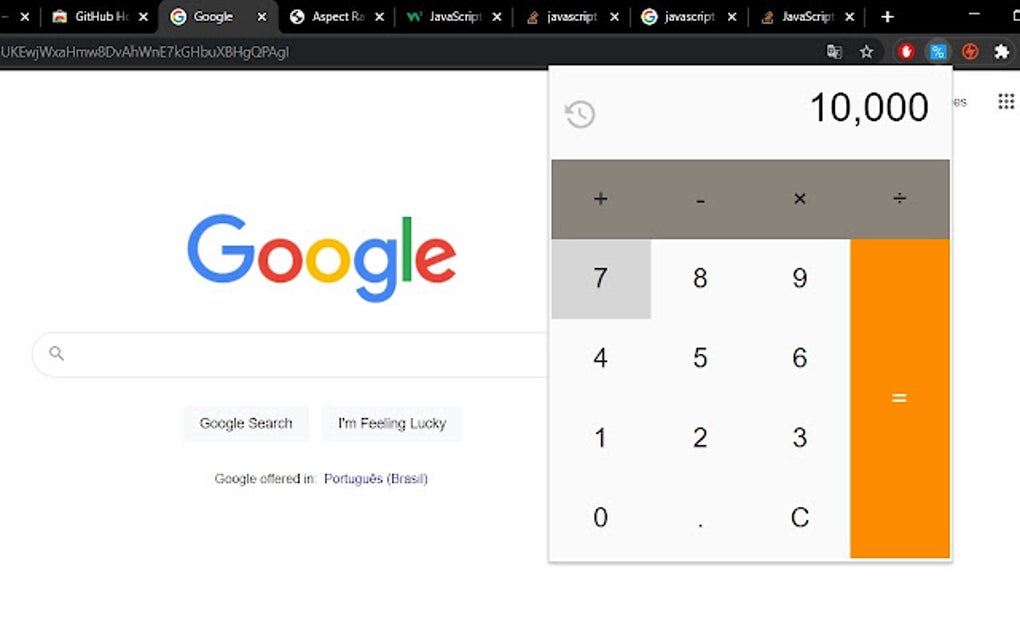 Calculator Google Chrome 용 - 확장 프로그램 다운로드