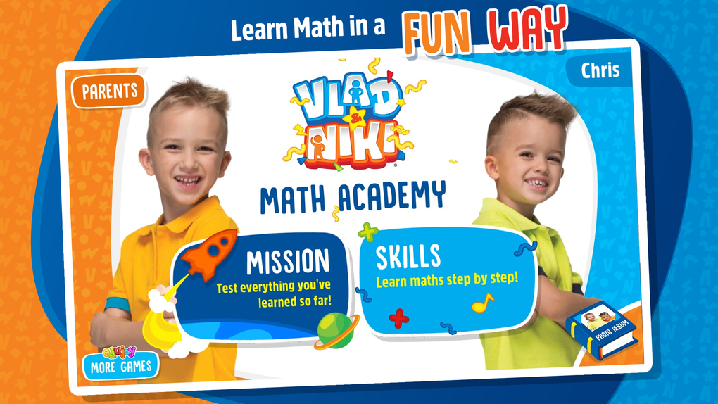 Vlad and Niki - Math Academy для iPhone — Скачать