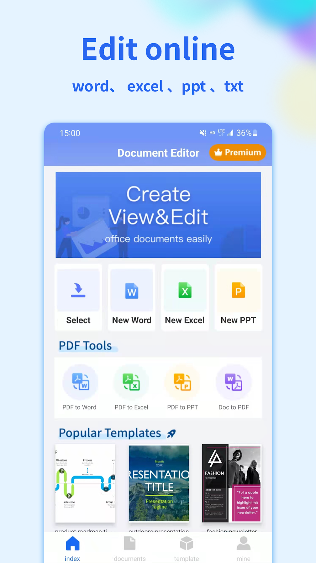 Document Editor:WordExcel for Android - Download