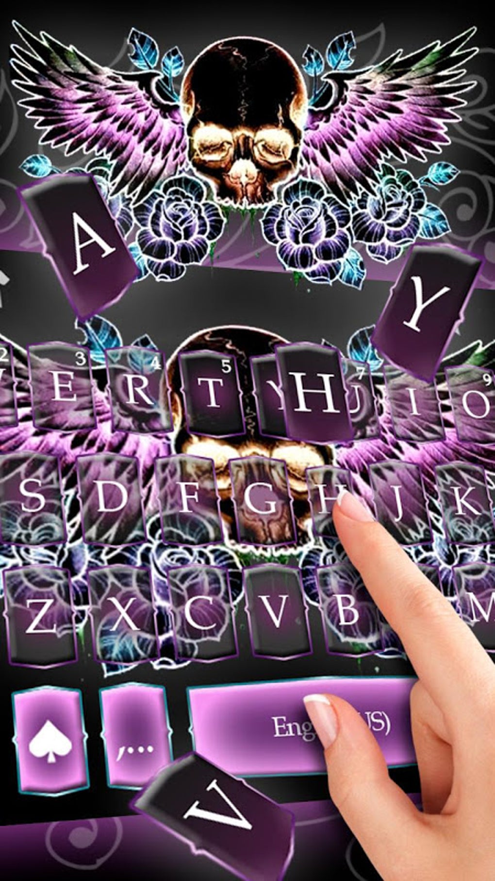 Skull Wing Tattoo Keyboard Theme APK for Android - Download