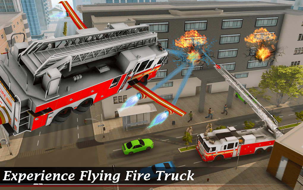 Flying Fire Truck Simulator para Android - Descargar