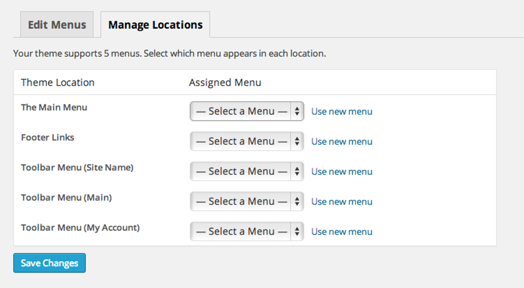 Admin Toolbar Menus para WordPress - Descargar