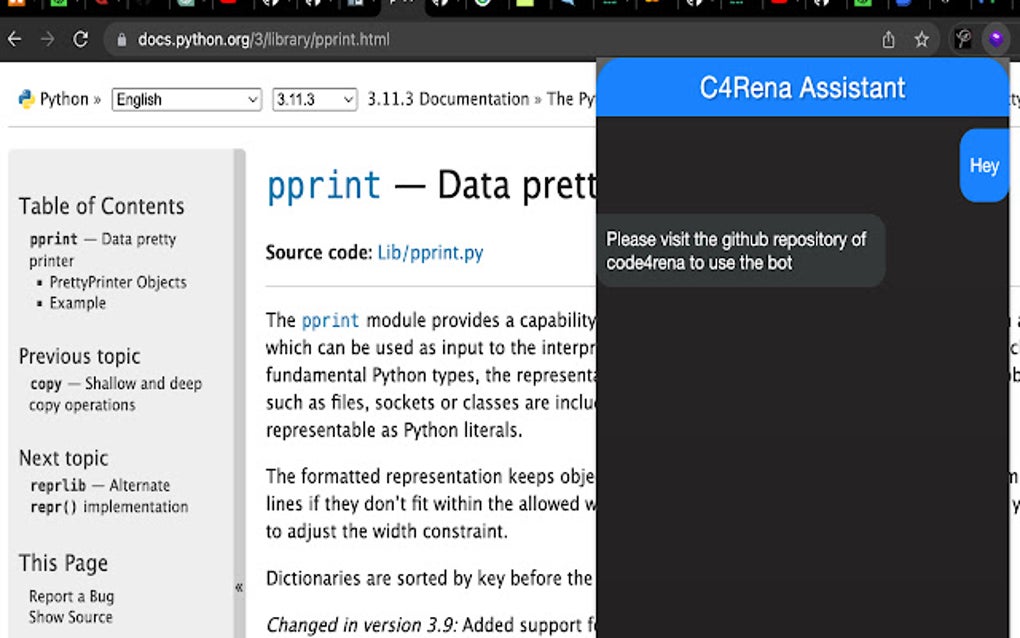 C4Rena Assistant Google Chrome 용 - 확장 프로그램 다운로드