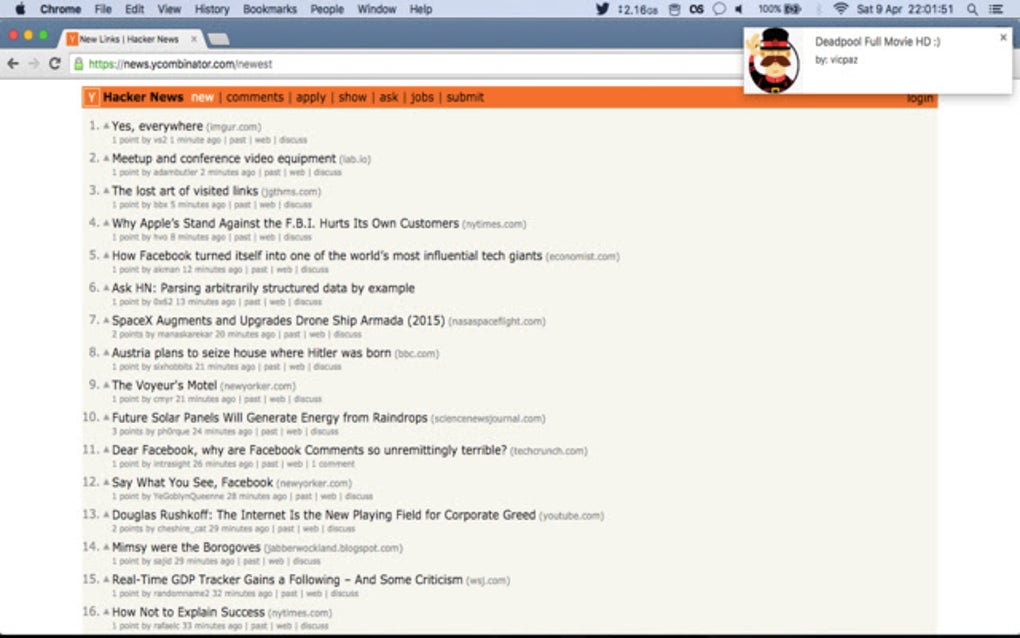 HN Tip for Google Chrome - Extension Download HN Tip for Google Chrome - Extension Download