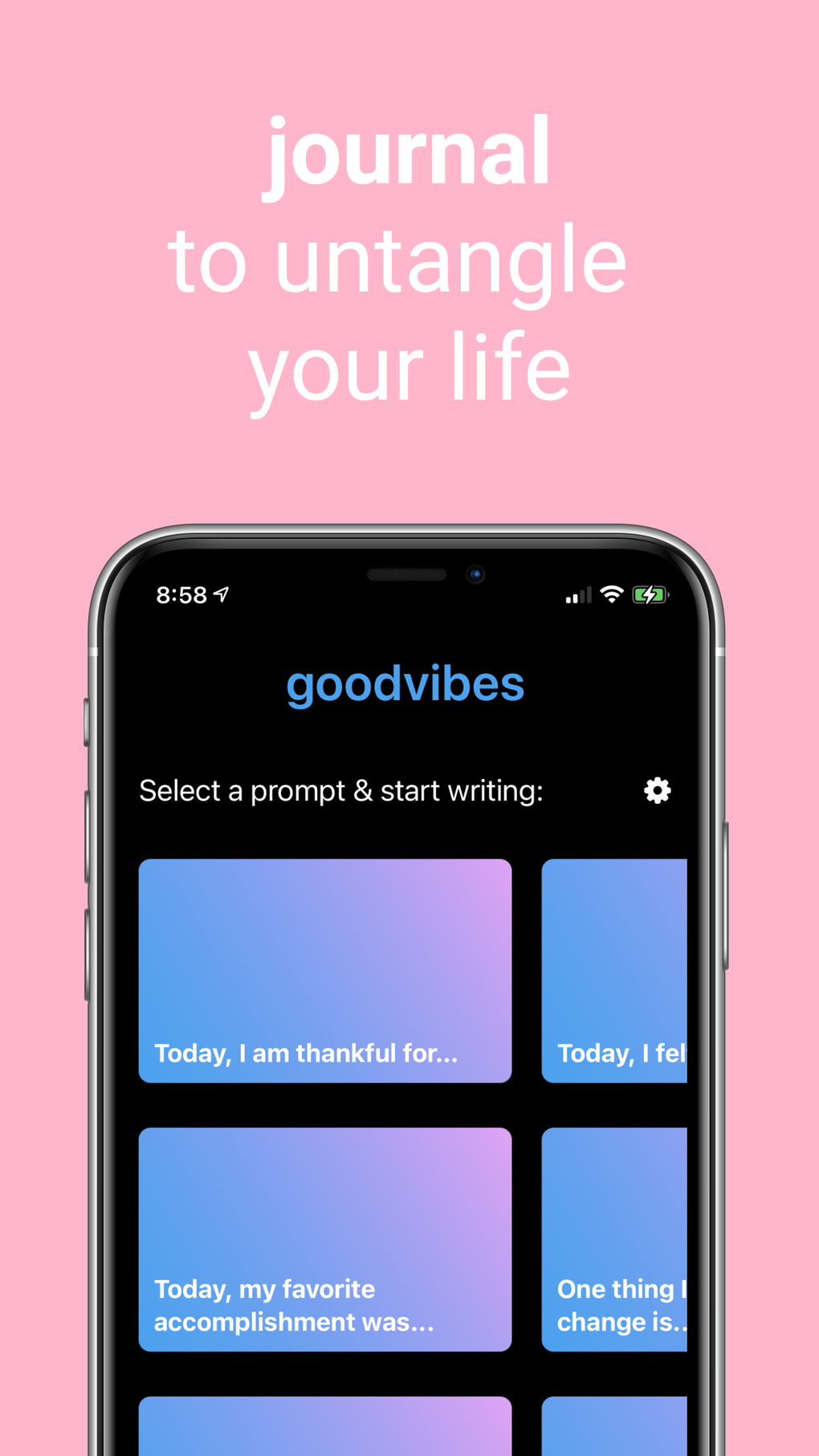 GoodVibes Practical Journal para iPhone - Descargar