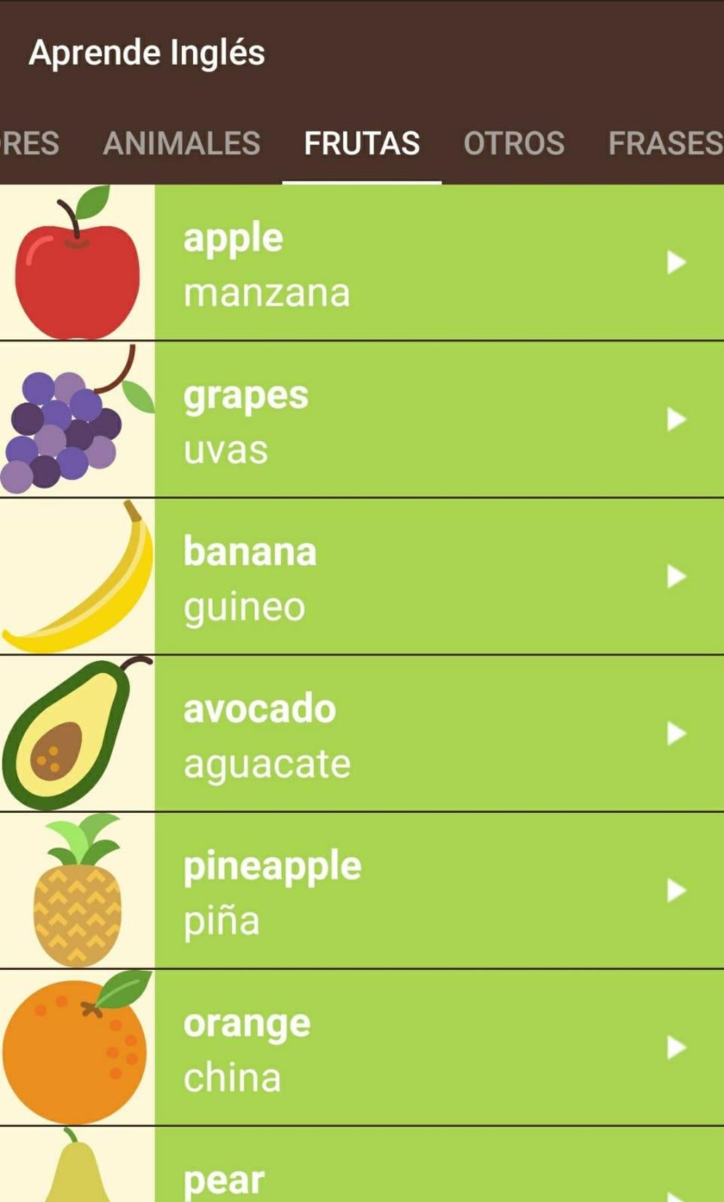 Aprende Inglés sin Internet para Android - Descargar