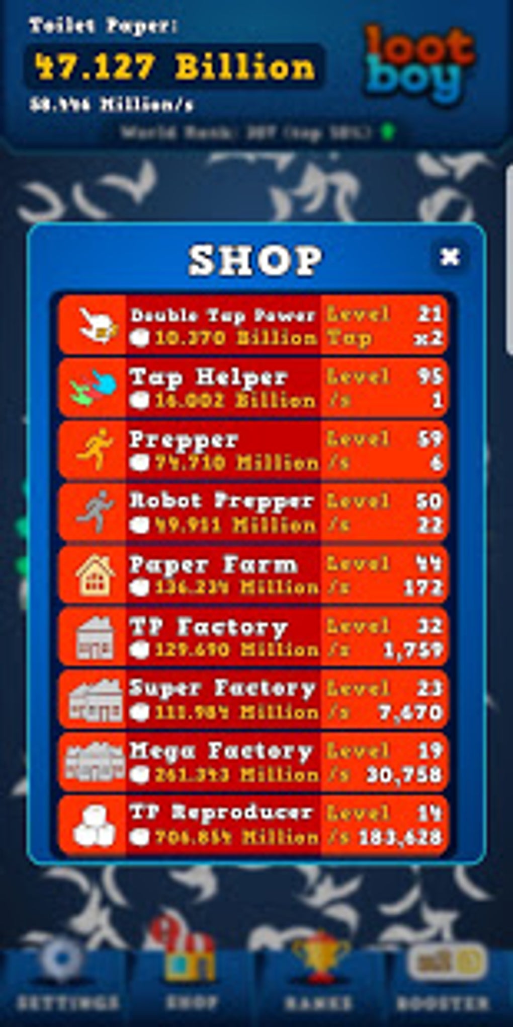 Toilet Paper Clicker - Infinite Idle Game para Android - Descargar