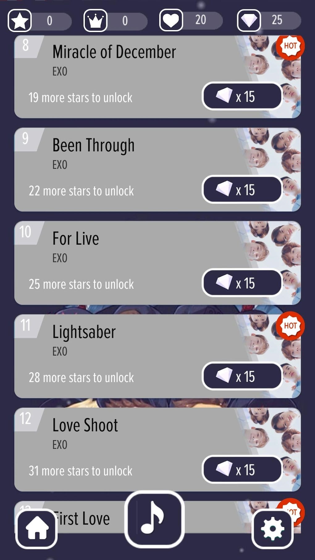 Piano EXO 2021 - Tap Tiles OFFLINE for Android - Download