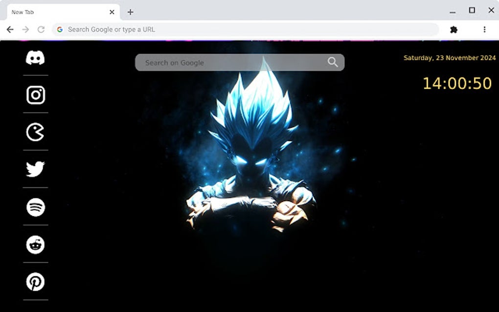 Vegeta Super Saiyan Blue: Legendary Live Wallpaper for Chrome! for Google Chrome - Extension ...