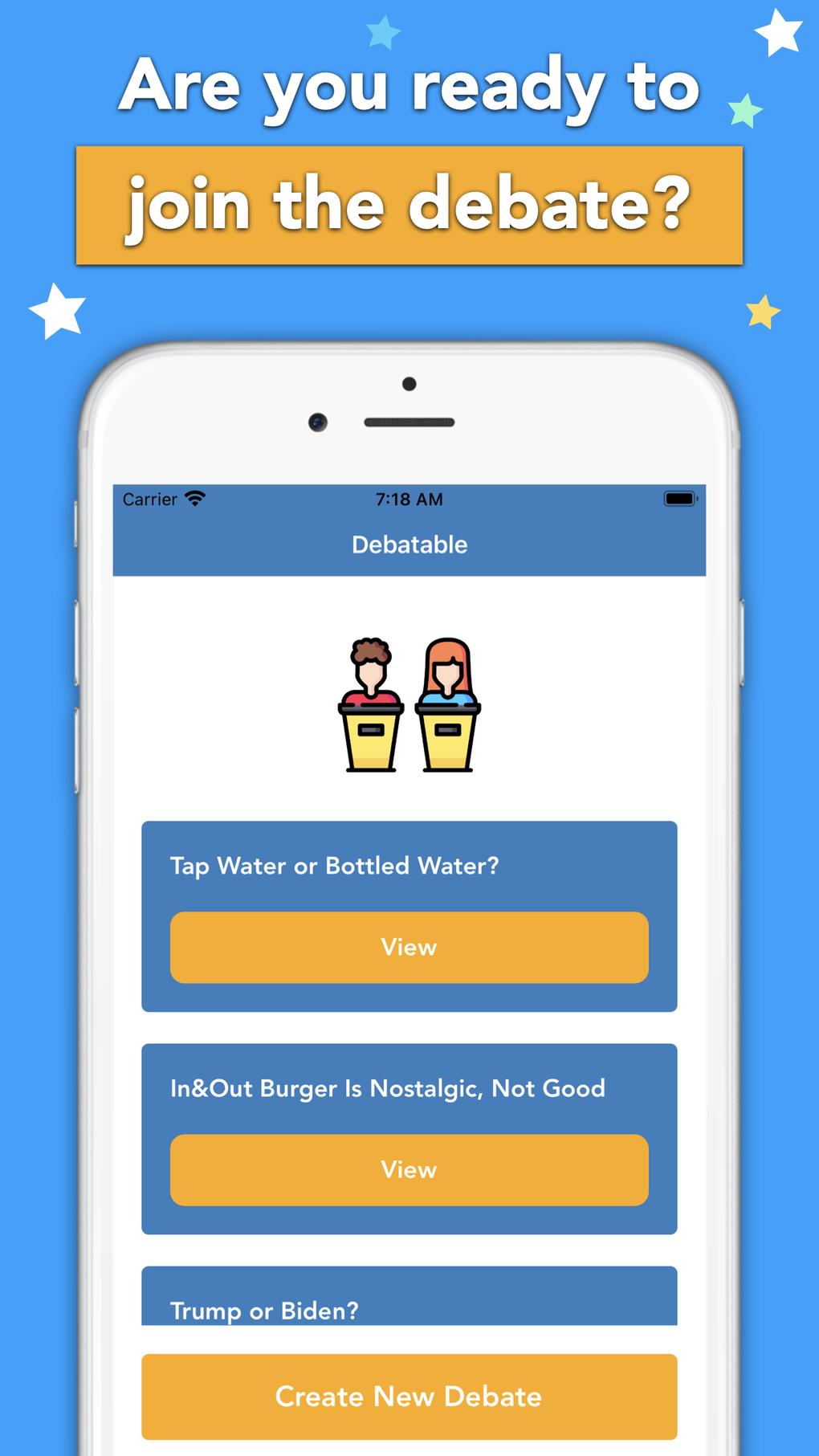 Debatable Debate Competition para iPhone - Descargar