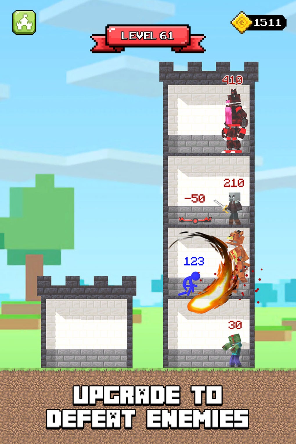 Stickman Tower: Hero Craft War para Android - Descargar