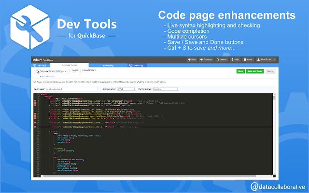 Dev Tools for QuickBase Google Chrome 용 - 확장 프로그램 다운로드