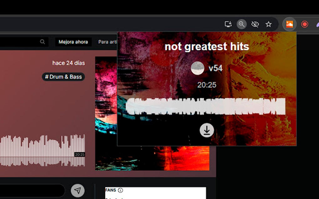 SoundCloud Track Downloader para Google Chrome - Extensión Descargar