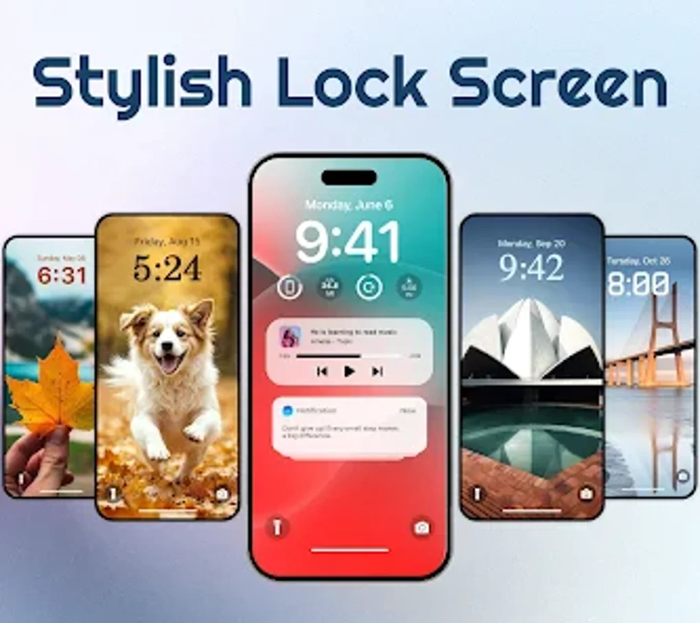 Lock Screen OS : Color Widgets pour Android - Télécharger