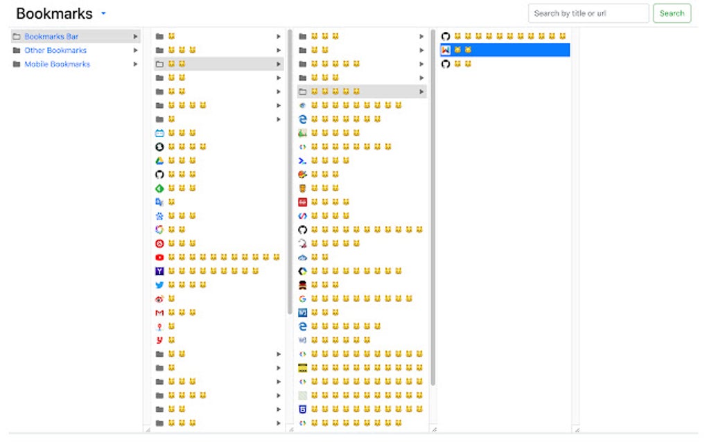Finder Bookmarks Google Chrome 용 - 확장 프로그램 다운로드