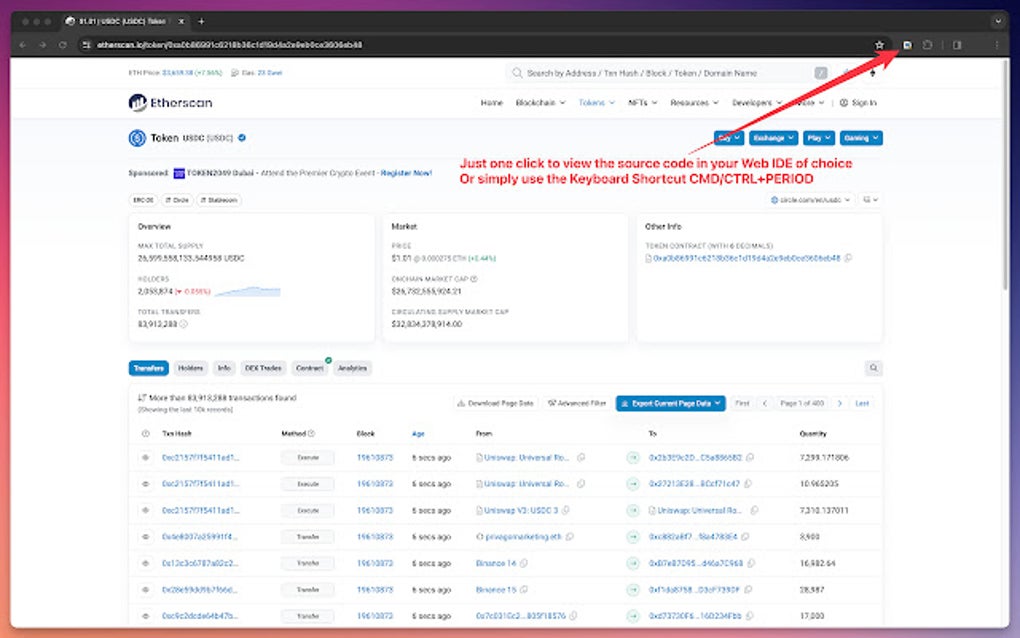 Smart Contract Inspect for Google Chrome - Extension Download