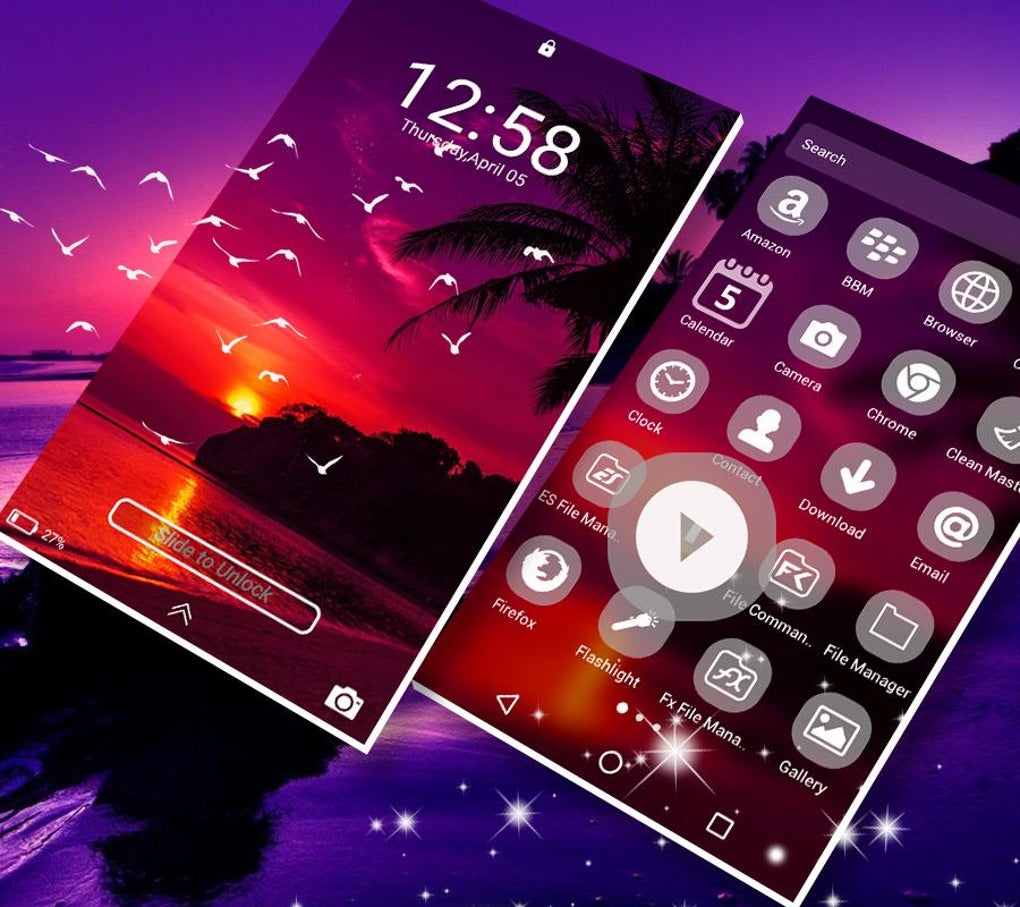 Android 용 Sunset Launcher Theme APK - 다운로드