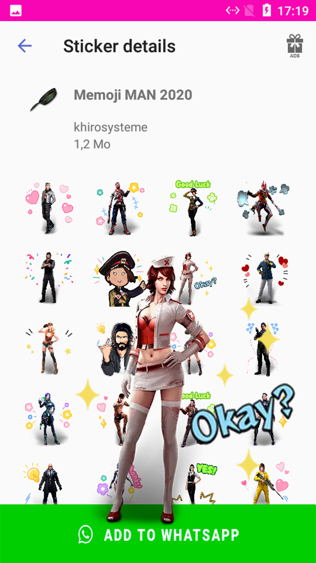 FF Stickers animados for Android - Download