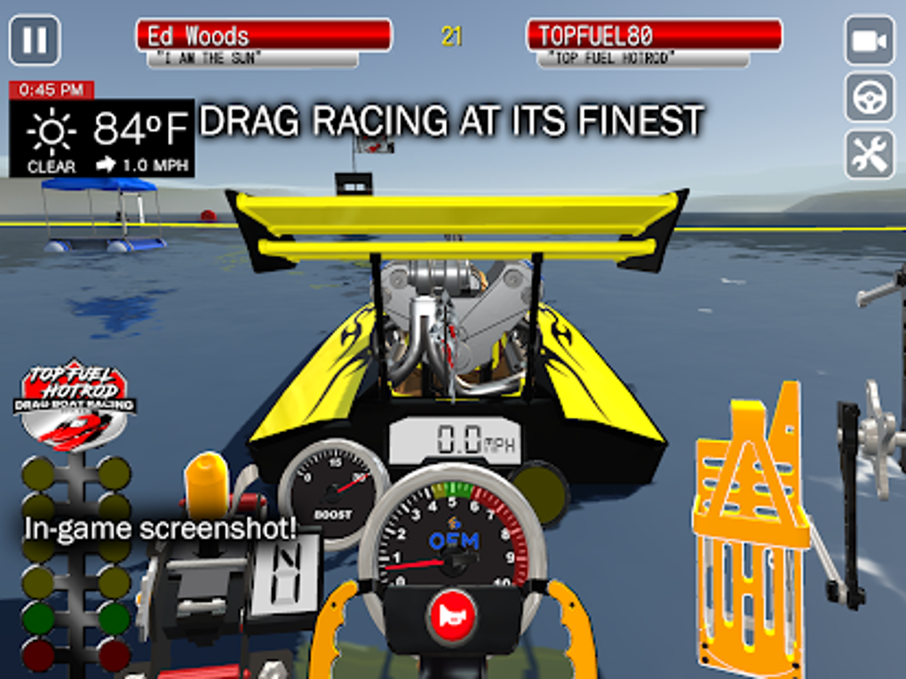 Android 용 Top Fuel Hot Rod - Drag Boat Speed Racing Game APK - 다운로드