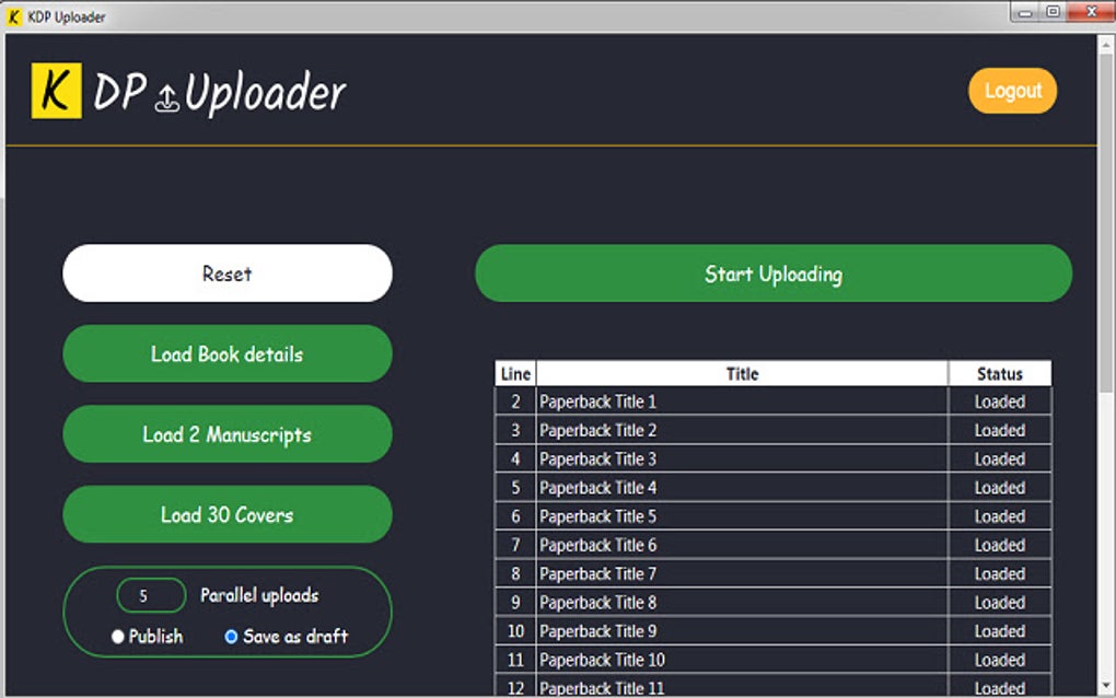 KDP Uploader Google Chrome 용 - 확장 프로그램 다운로드