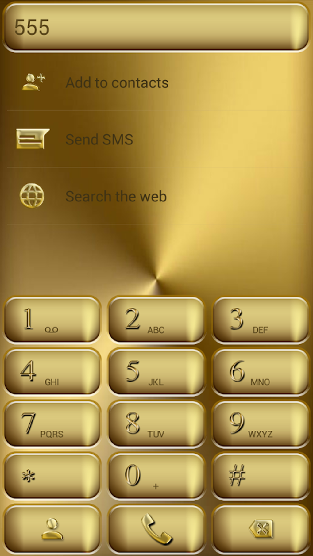 Dialer Theme Solid Gold drupe APK for Android - Download