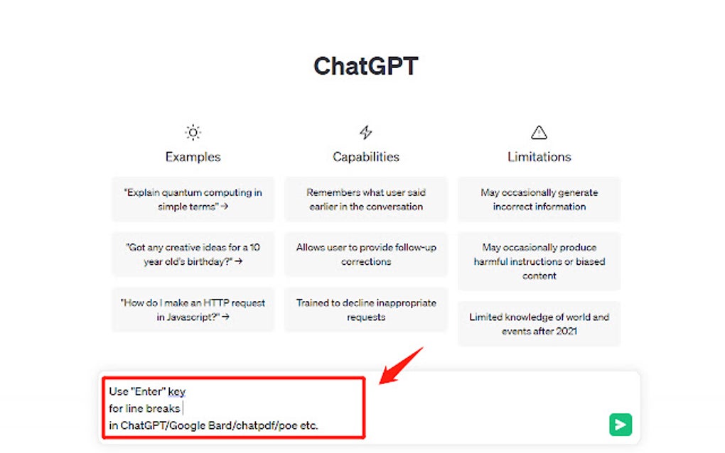 ChatGPT Enter Key Control for Google Chrome - Extension Download