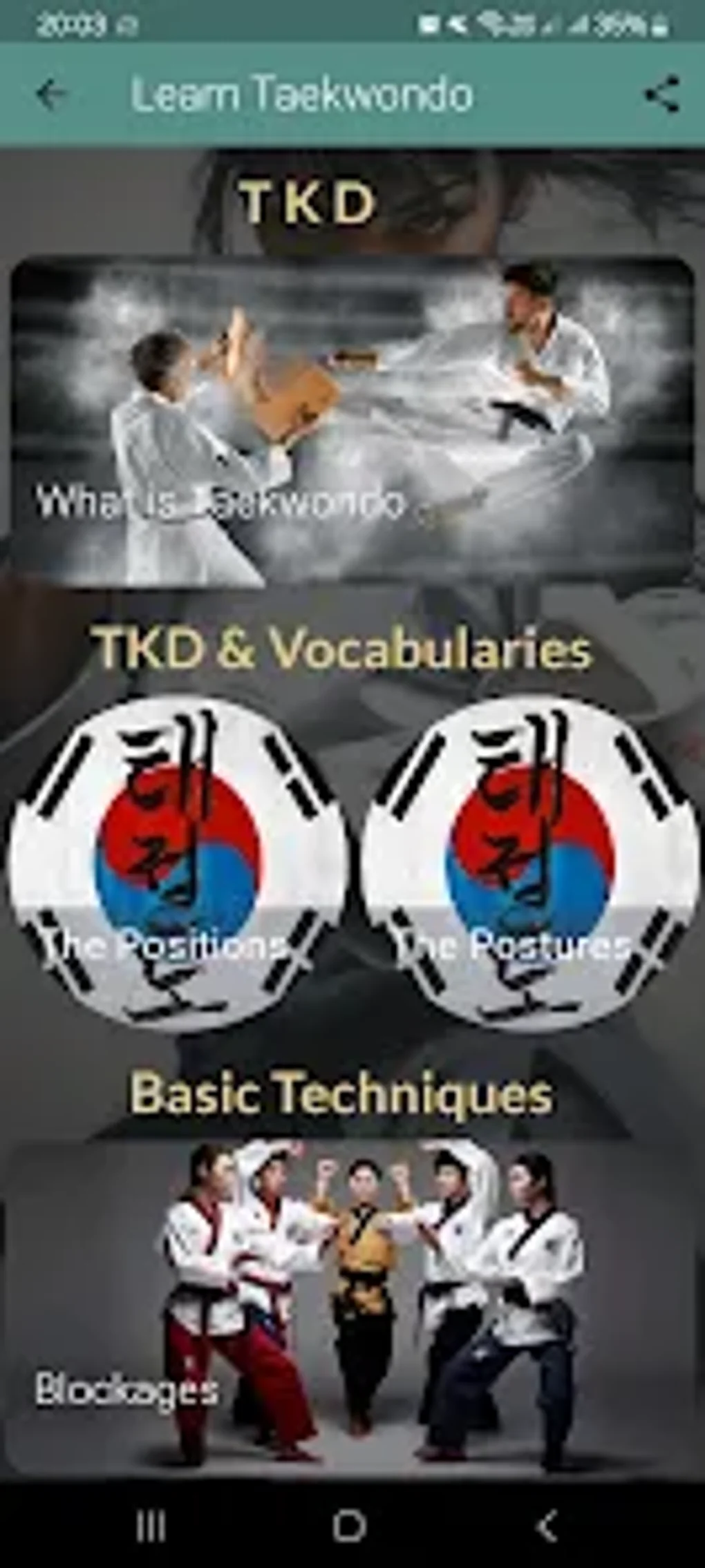 Android 용 Taekwondo academy - 다운로드