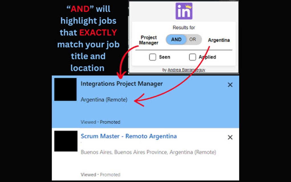 Linkedin Filter para Google Chrome - Extensión Descargar