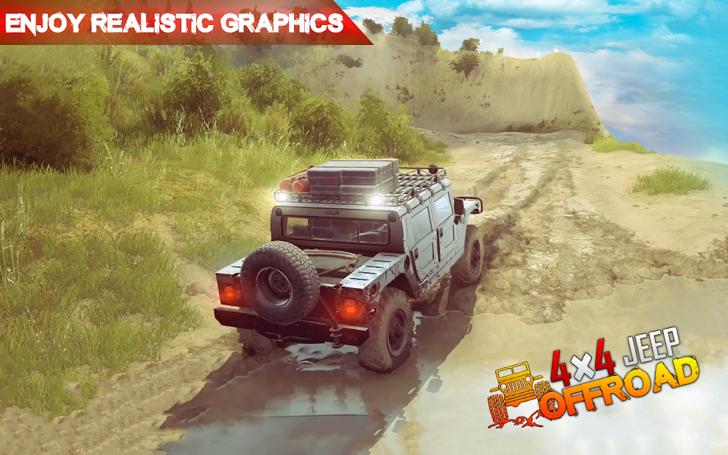 Offroad 4X4 Simulator-Xtreme Real Jeep Driving für Android - Download