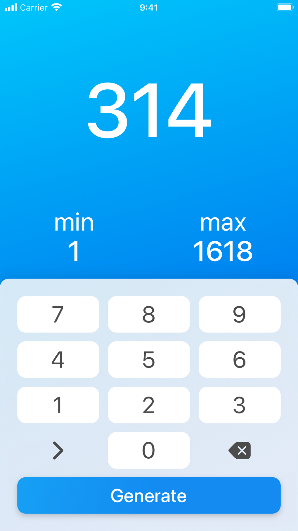 Random Number Generator para iPhone - Descargar
