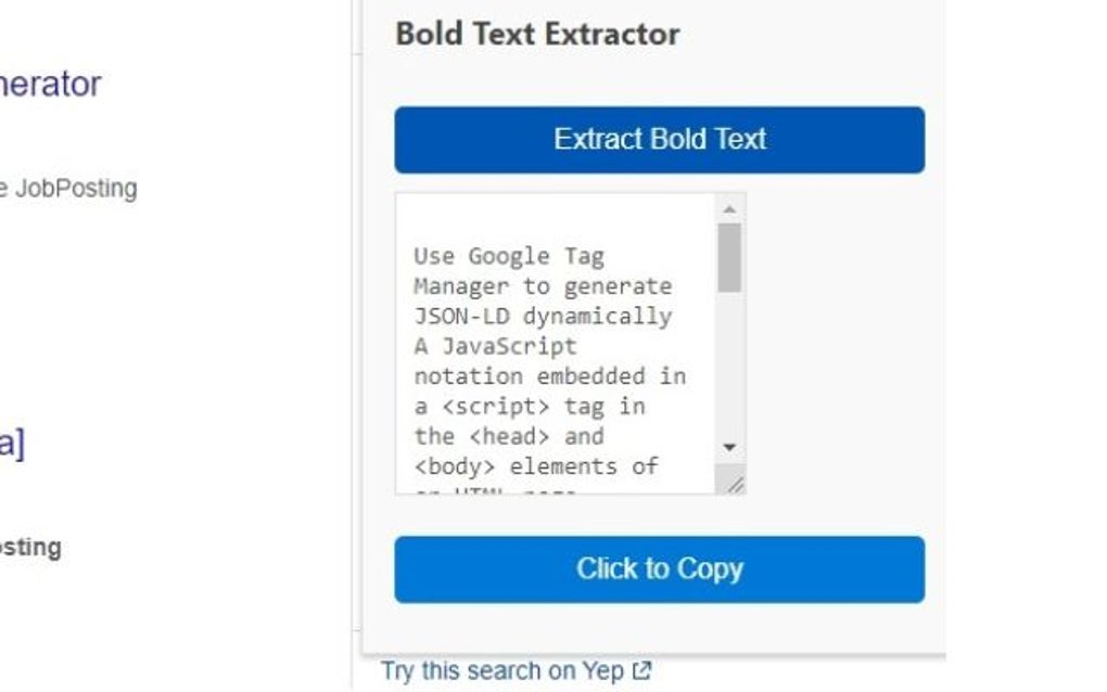 Bold Text Extractor per Google Chrome - Estensione Download