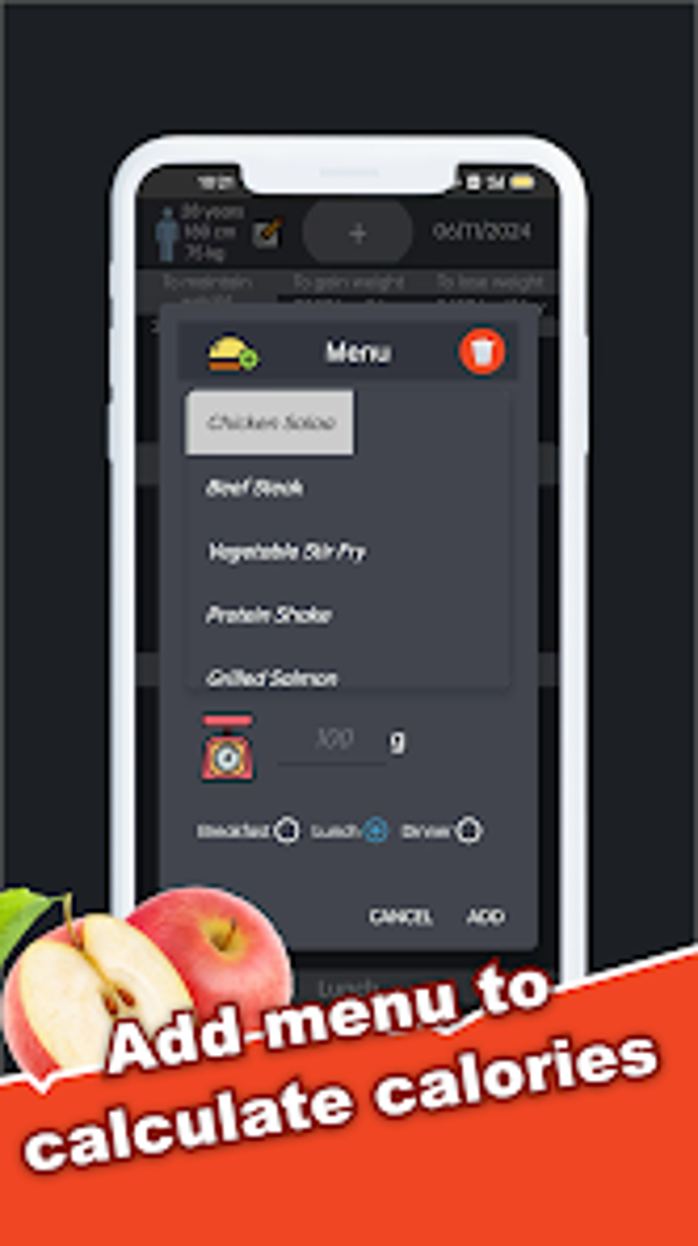 Simple Calorie Calculator สำหรับ Android - ดาวน์โหลด